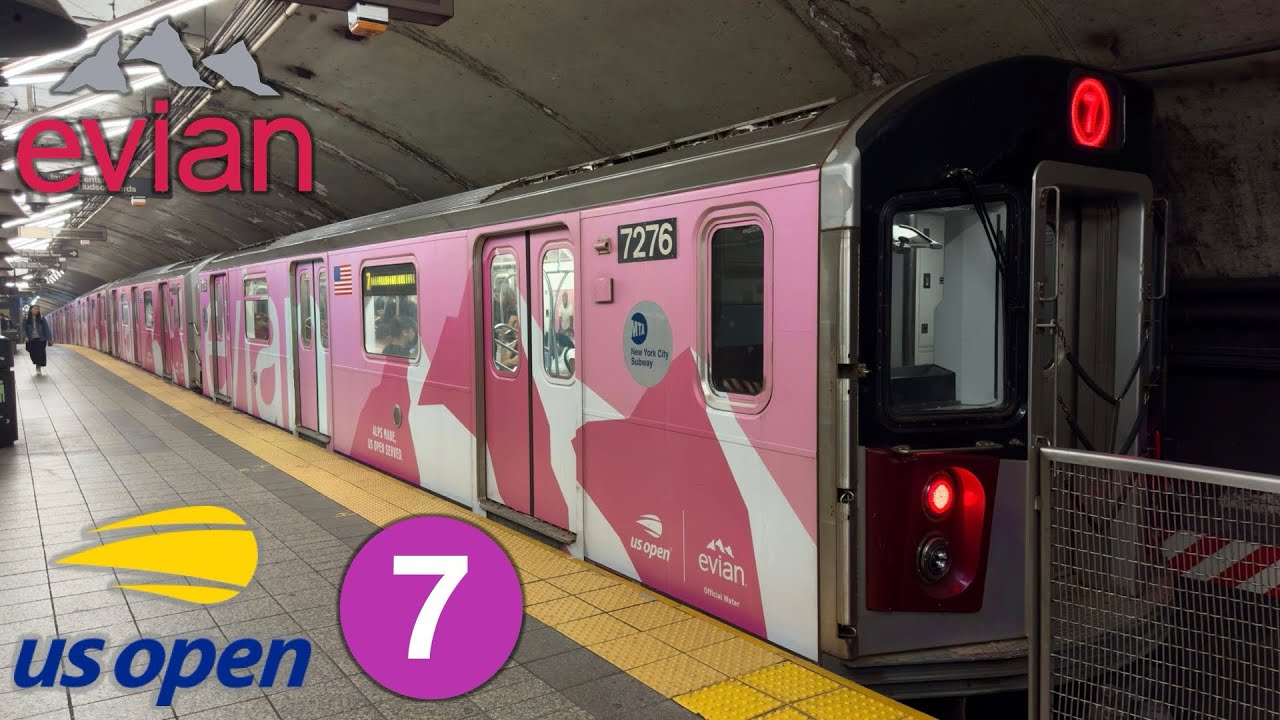 R188 7 Train with Evian Ad Wrap Action (US Open 2024) - YouTube