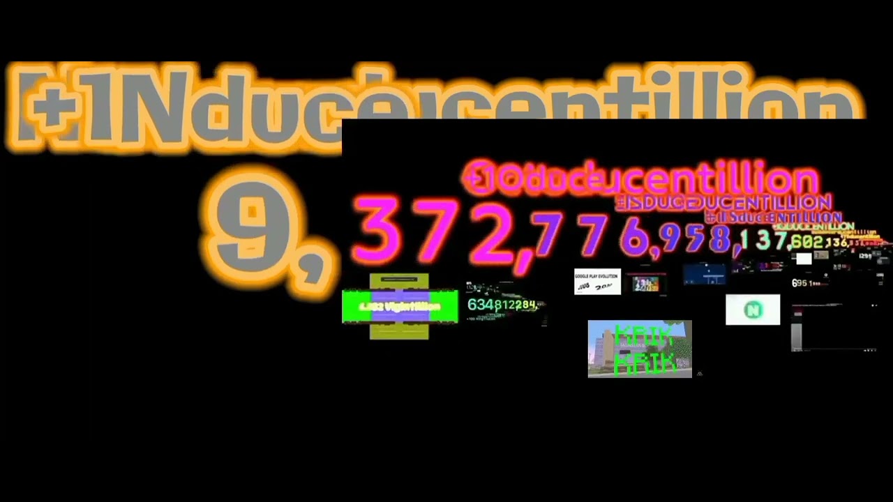 Numbers 1 to 1 Deciducentillion (210/300) Trucentillion - YouTube