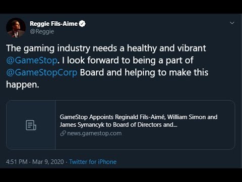 Reggie Joins Gamestop - Let's Chat! - YouTube