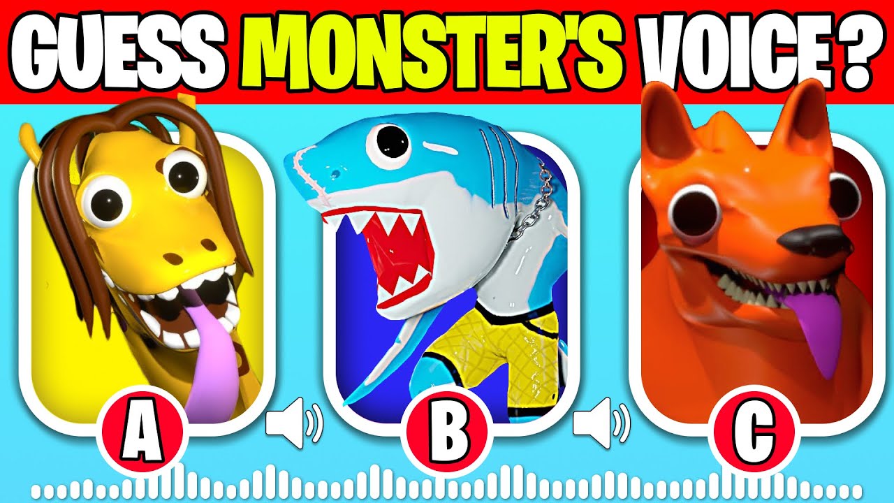 Guess the MONSTER'S VOICE #7 | GARTEN OF BANBAN 4 | WOOLIUS JULIUS ...