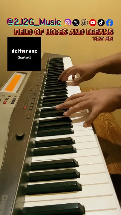 Toby Fox: Field of Hopes and Dreams (Piano Cover) 🎶🎹🕹️🎧 #pianocover #deltarune #tobyfox - YouTube