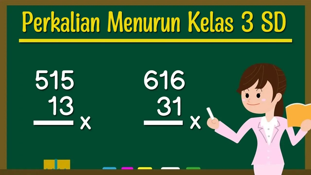 Belajar Perkalian Susun Kelas 3 SD - YouTube