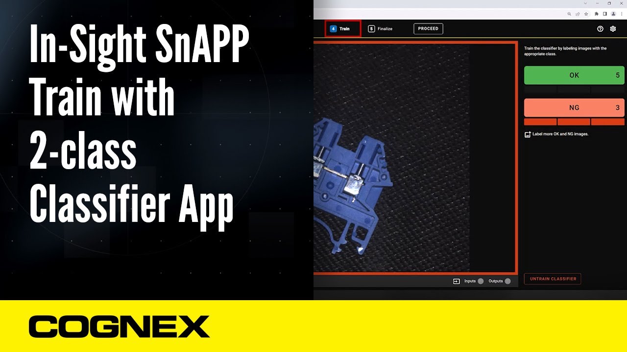 In-Sight SnAPP Sensor: Training with the 2-class Classifier Tool ...