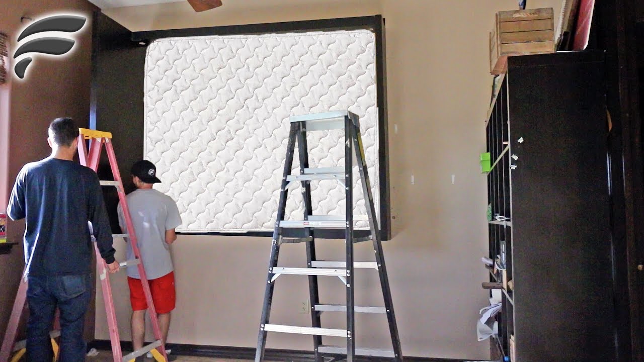 GLUE BED TO WALL PRANK! - YouTube