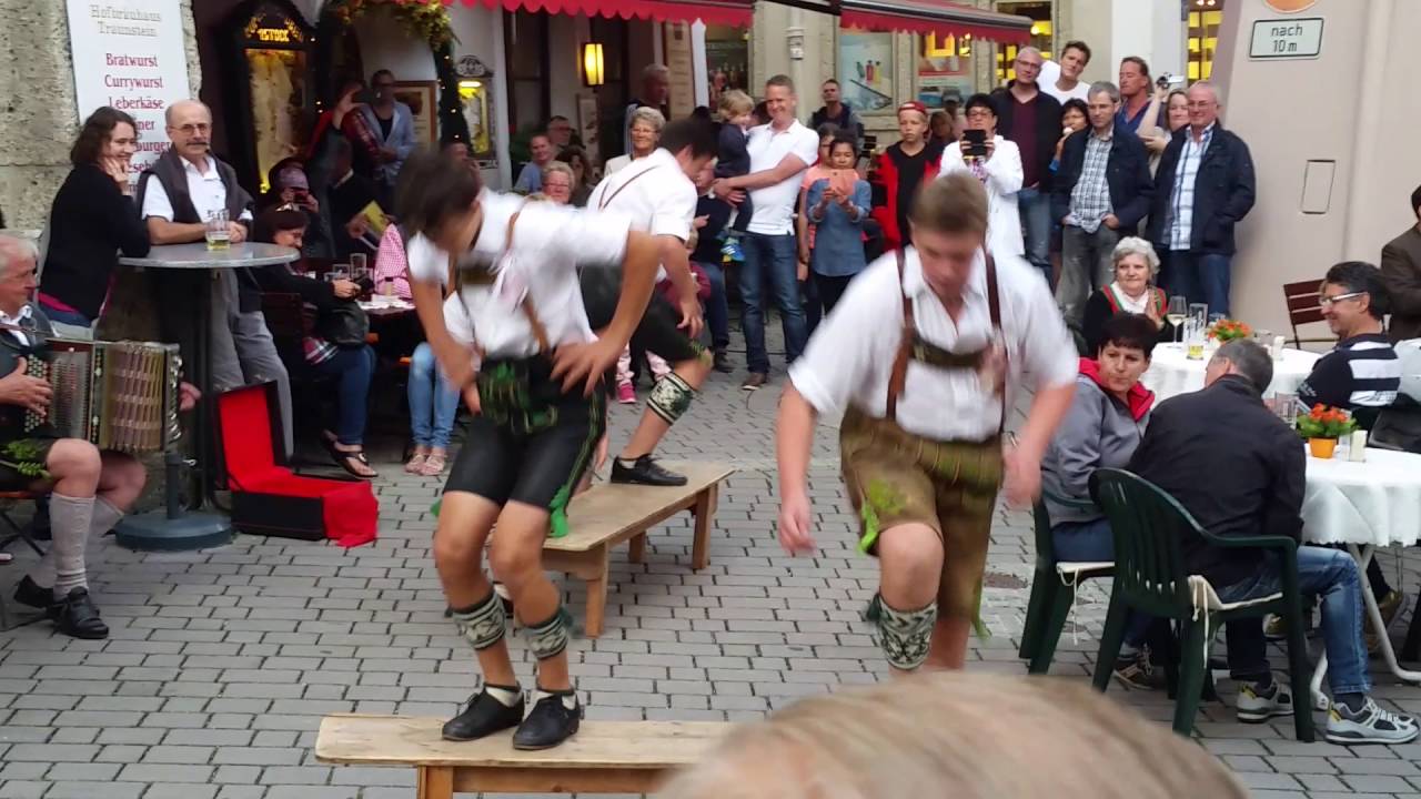 Traditional German Bench Dance - YouTube