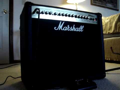 Marshall MG Series 100 DFX Amp w/footswitch - YouTube