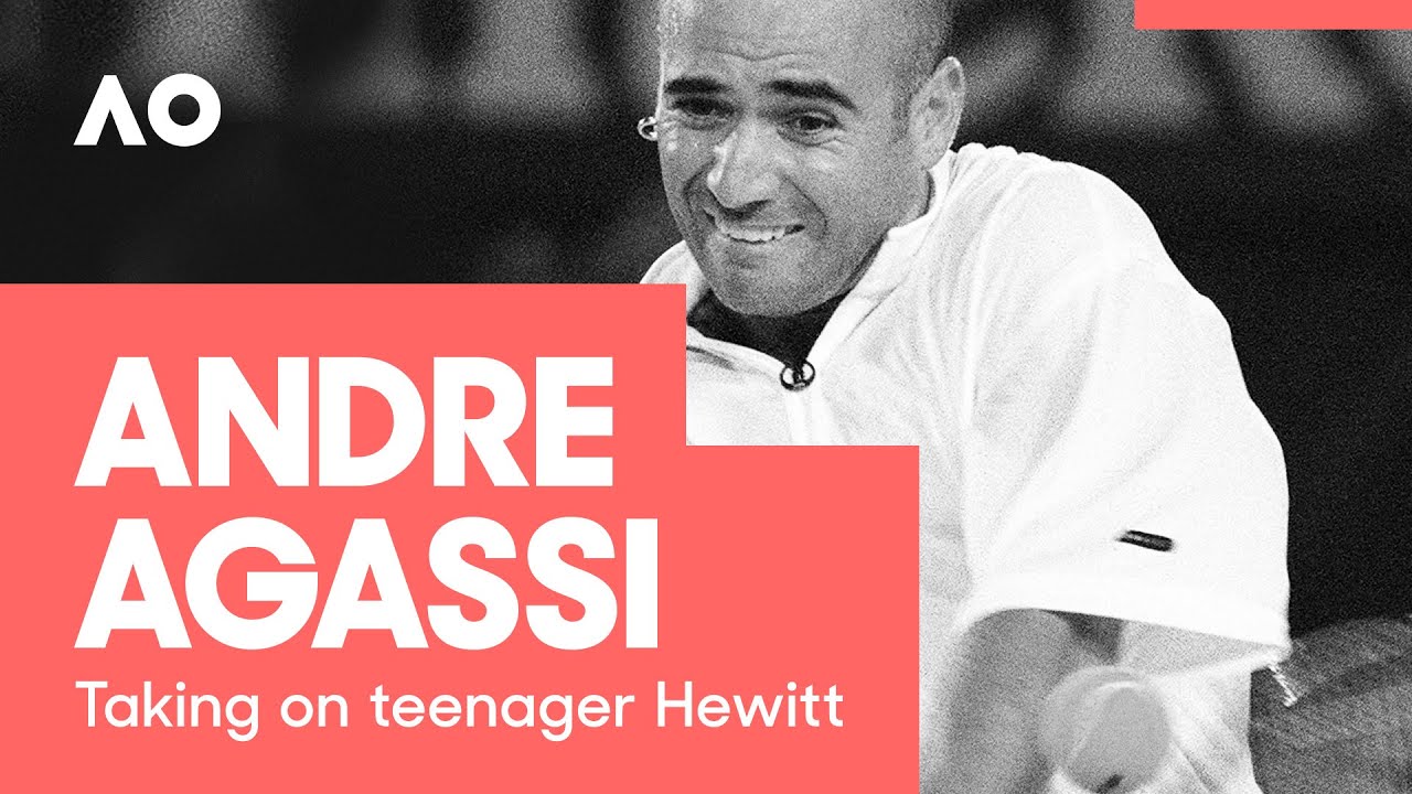Andre Agassi shocked by 16-year-old Lleyton Hewitt | AO Flashbacks ...