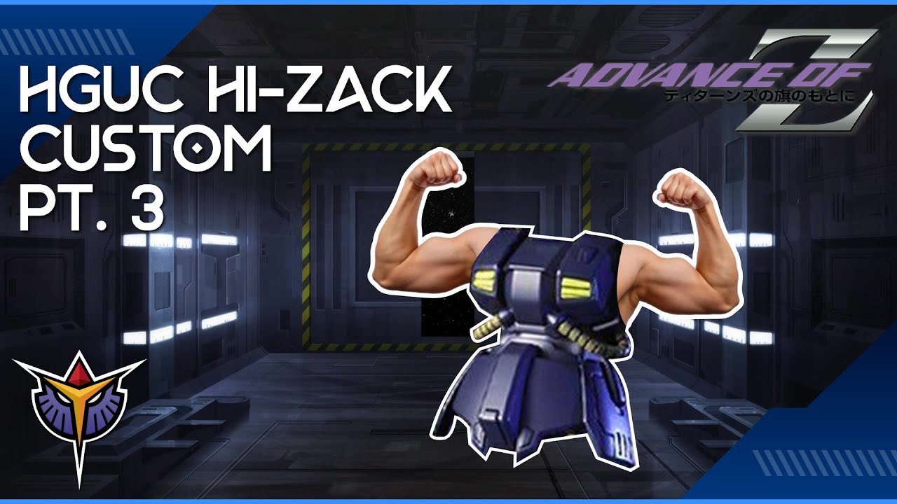 Gundam AoZ HGUC Hi-Zack Custom Gunpla Pt 3: Bulking Up | Midnight ...