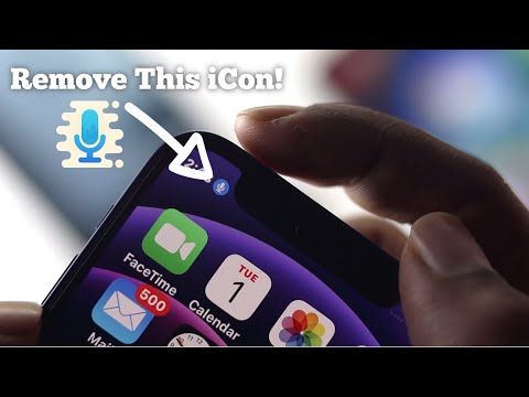 How to Remove Top Bar Blue Microphone Symbol on iPhone [Hey Siri Turn off voice control]