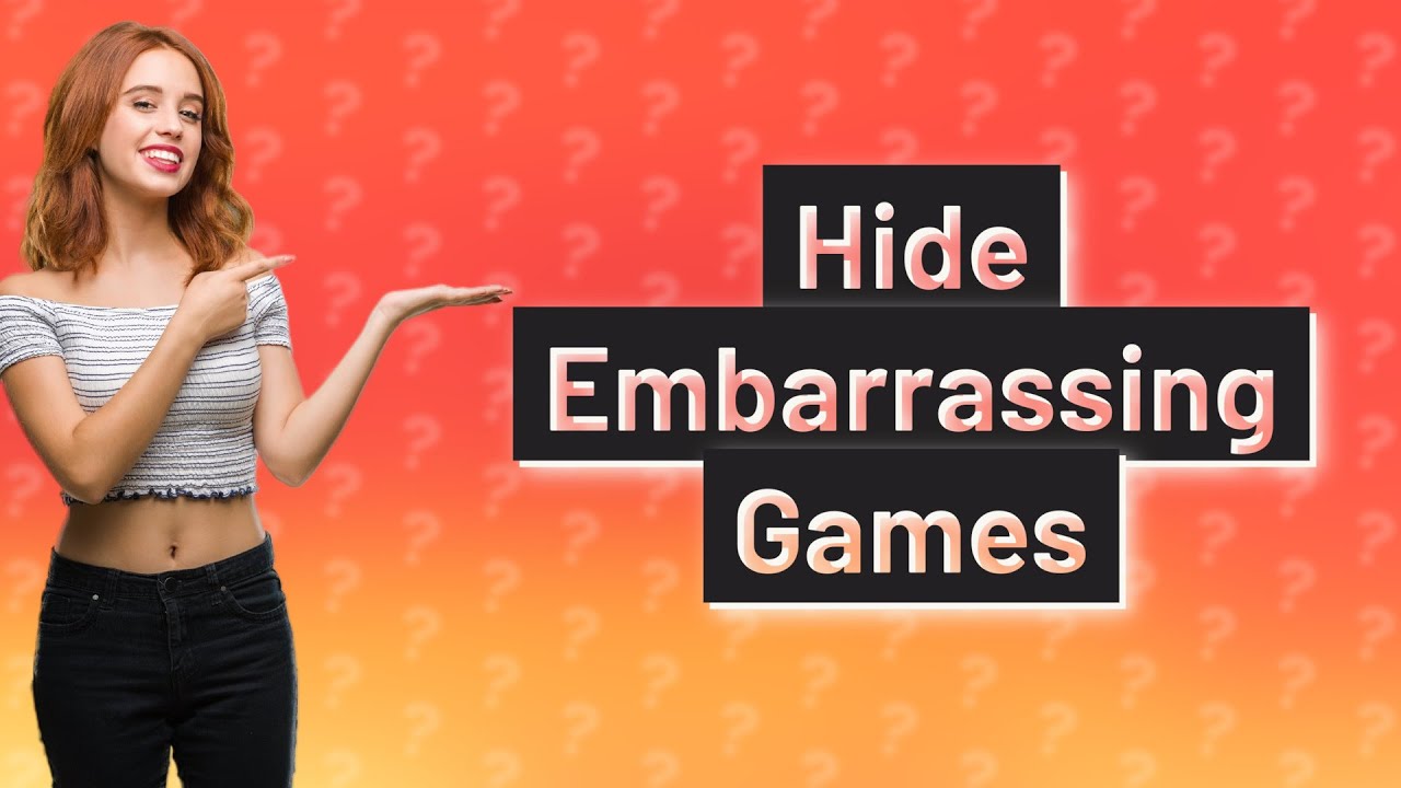 How do I hide embarrassing games on Steam? - YouTube