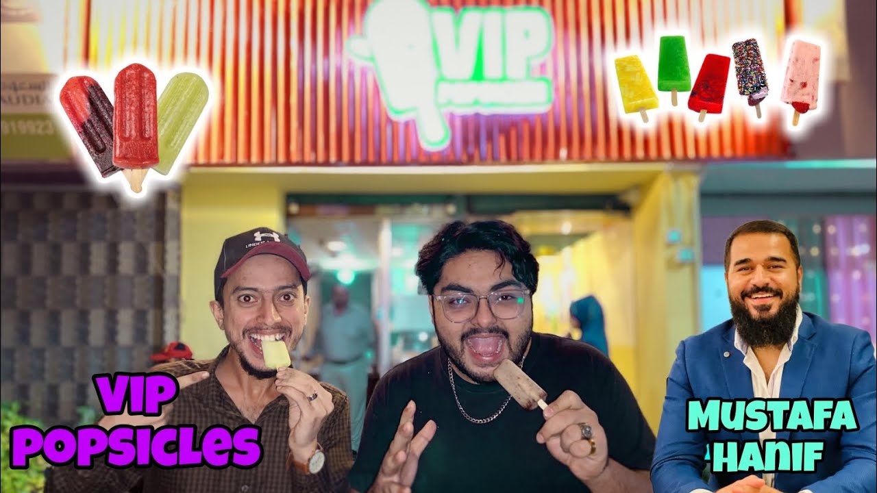 Mustafa hanif bhai ki famous vip popsicles 🍦 ️ or hum teen dost 🤝😁 ...