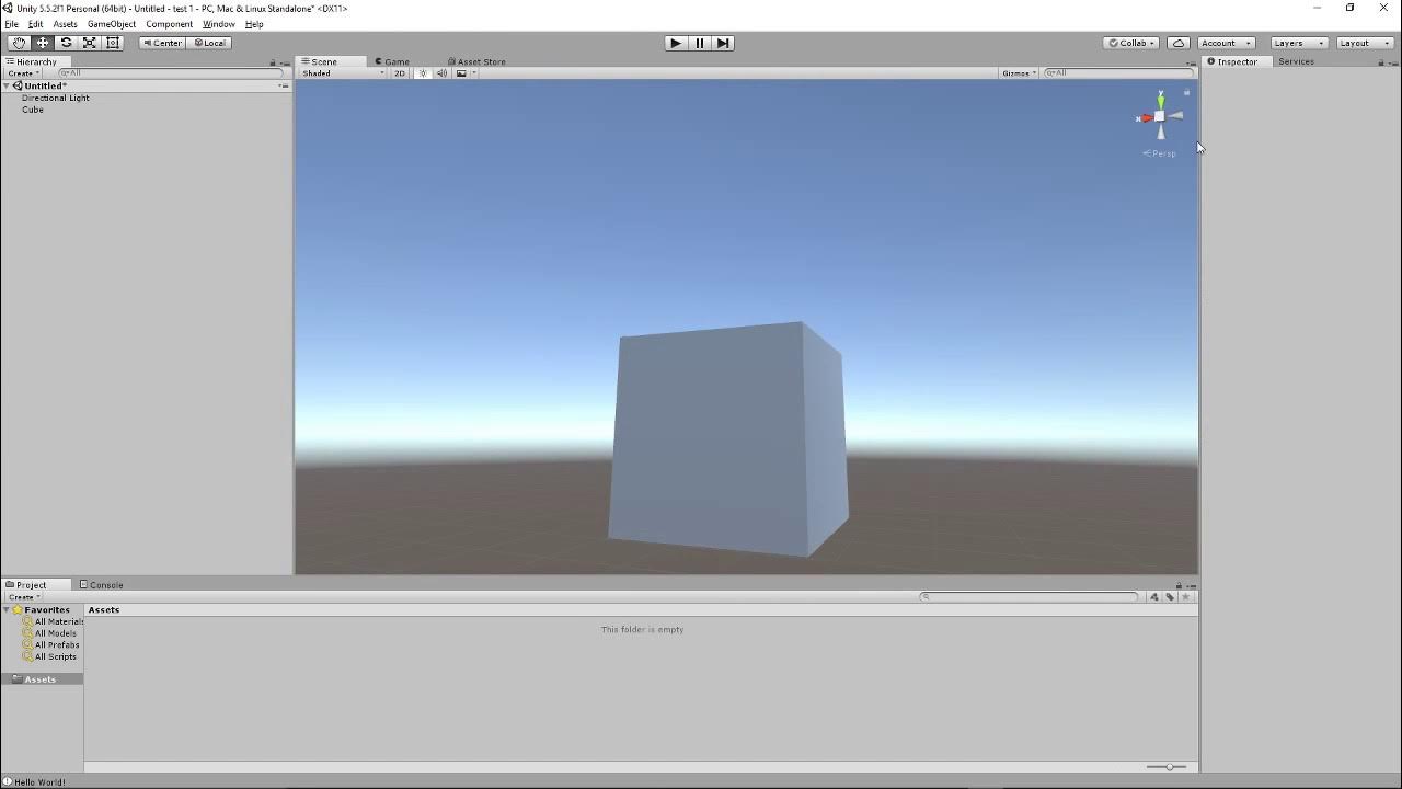 (1)UNITY 5.5.2f1 64 Bit | Tinkering, Game Dev, learning for fun! - YouTube