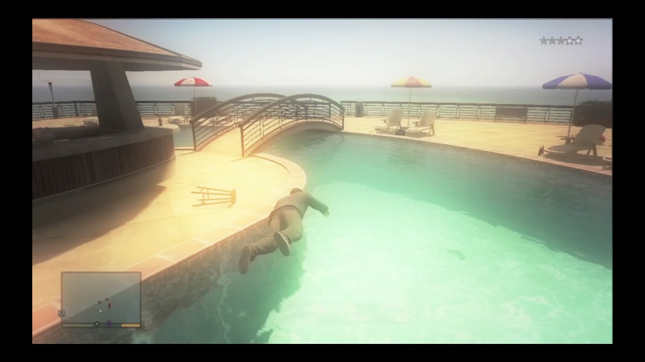 GTA V : Having fun at the pool - YouTube