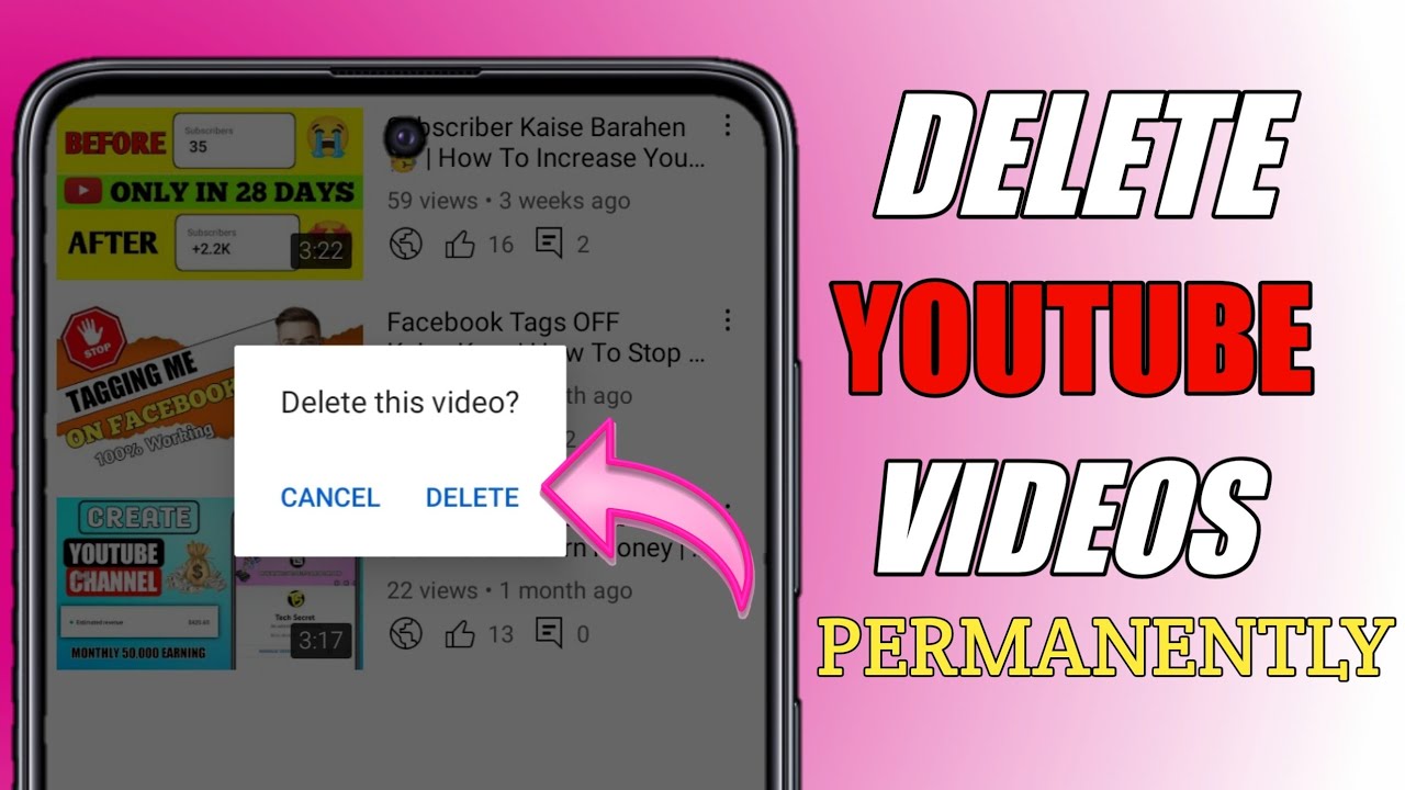 How To Delete YouTube Videos Permanently 2023 🤔 | YouTube Video Delete ...