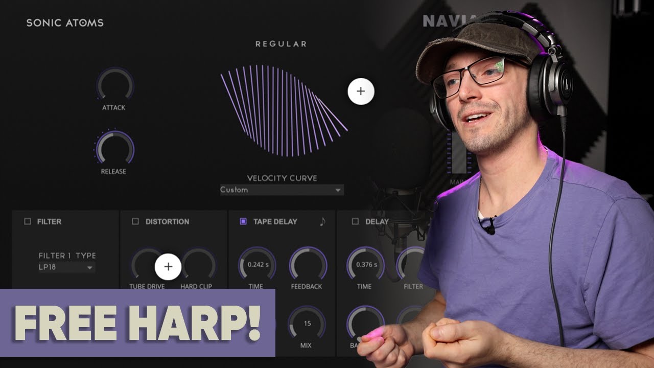 FREE Harp Virtual Instrument - FREE Sample of the Week - YouTube