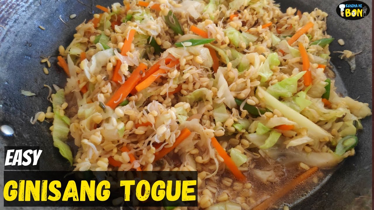 MIXED VEGGIES recipe | EASY SPROUTED MONGGO recipe | GINISANG TOGUE ...