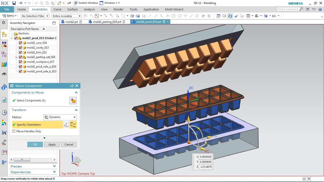 #NX MOLD WIZARD #CORE CAVITY - YouTube