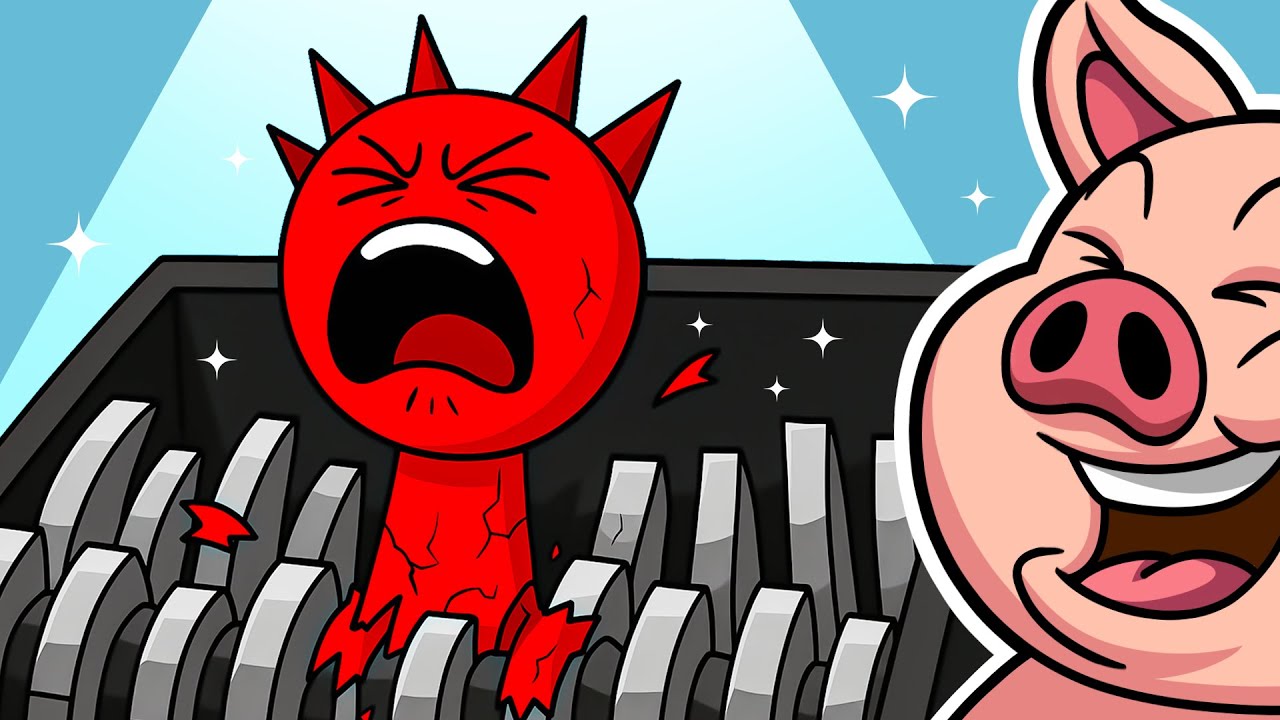 SHREDDING SPRUNKI CHARACTERS?! (Satisfying Animations) - YouTube