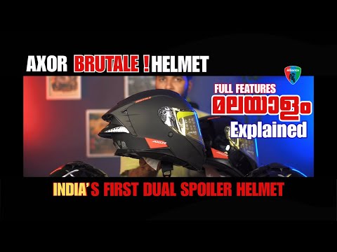 AXOR BRUTALE HELMET! Latest launch | DUAL spoiler | Infinite features | price | new | india | #bike