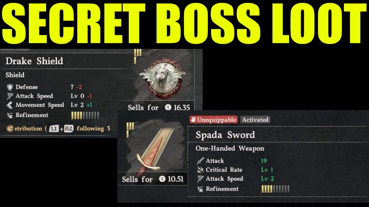 Crimson desert - how to get the DRAKE shield & SPADA sword (find ...