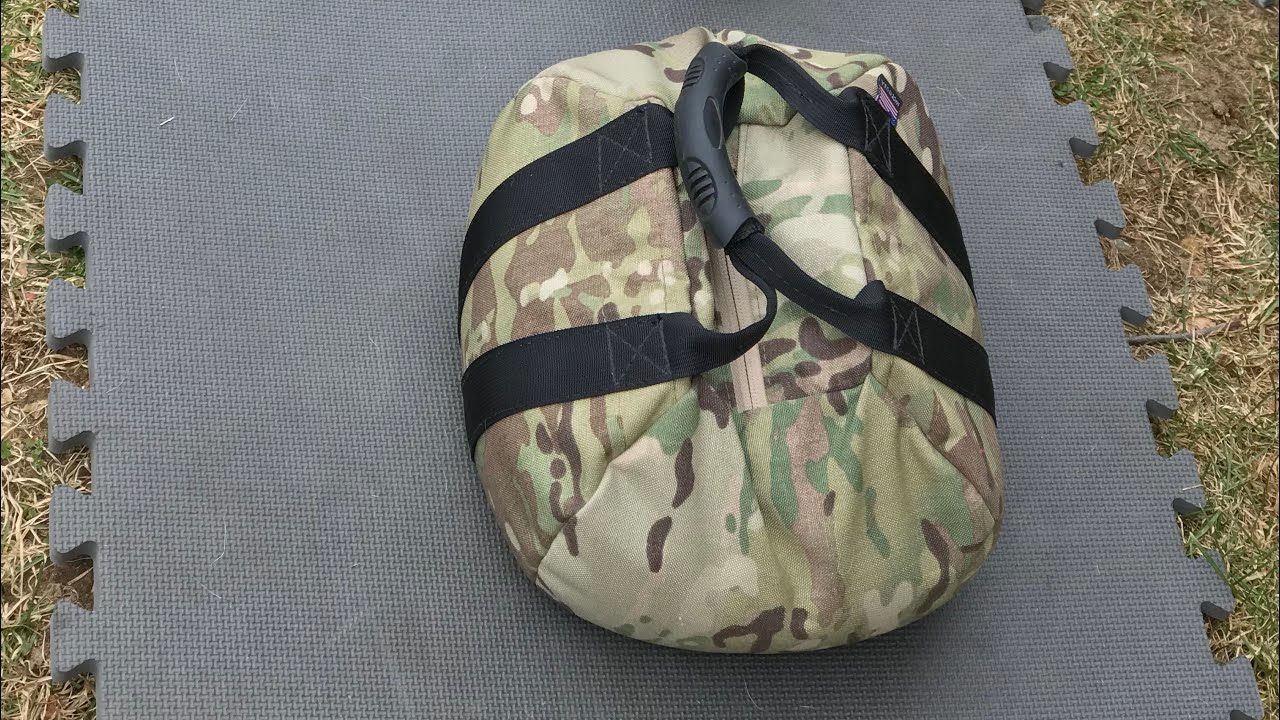 Sandbag Swings & Shouldered Squats - YouTube