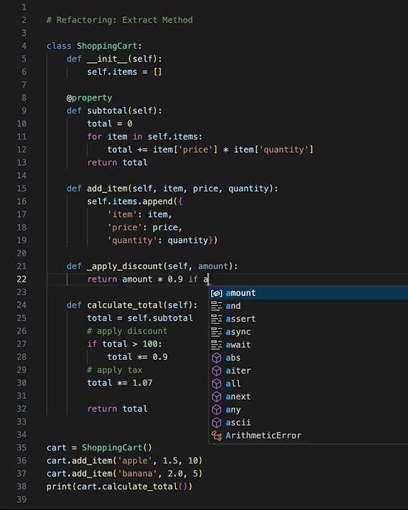 Refactoring: Extract Method - YouTube