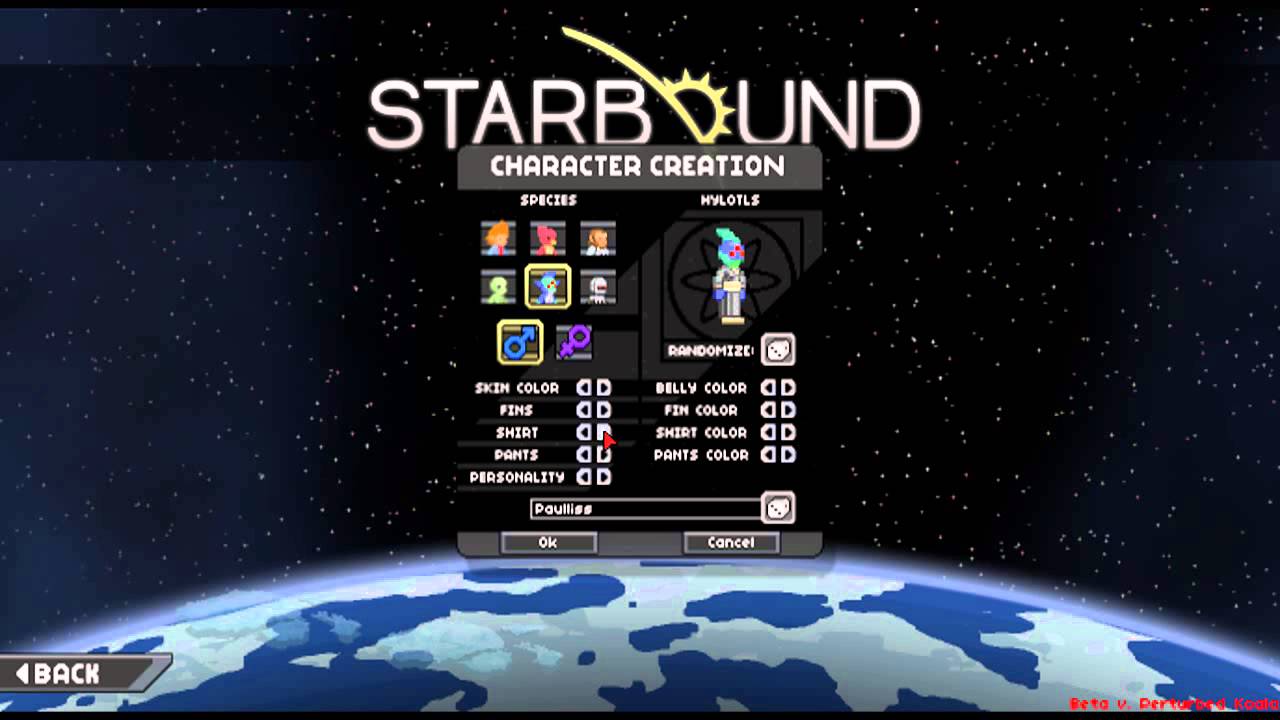 Starbound Character Creation w/ TheRoschi - YouTube