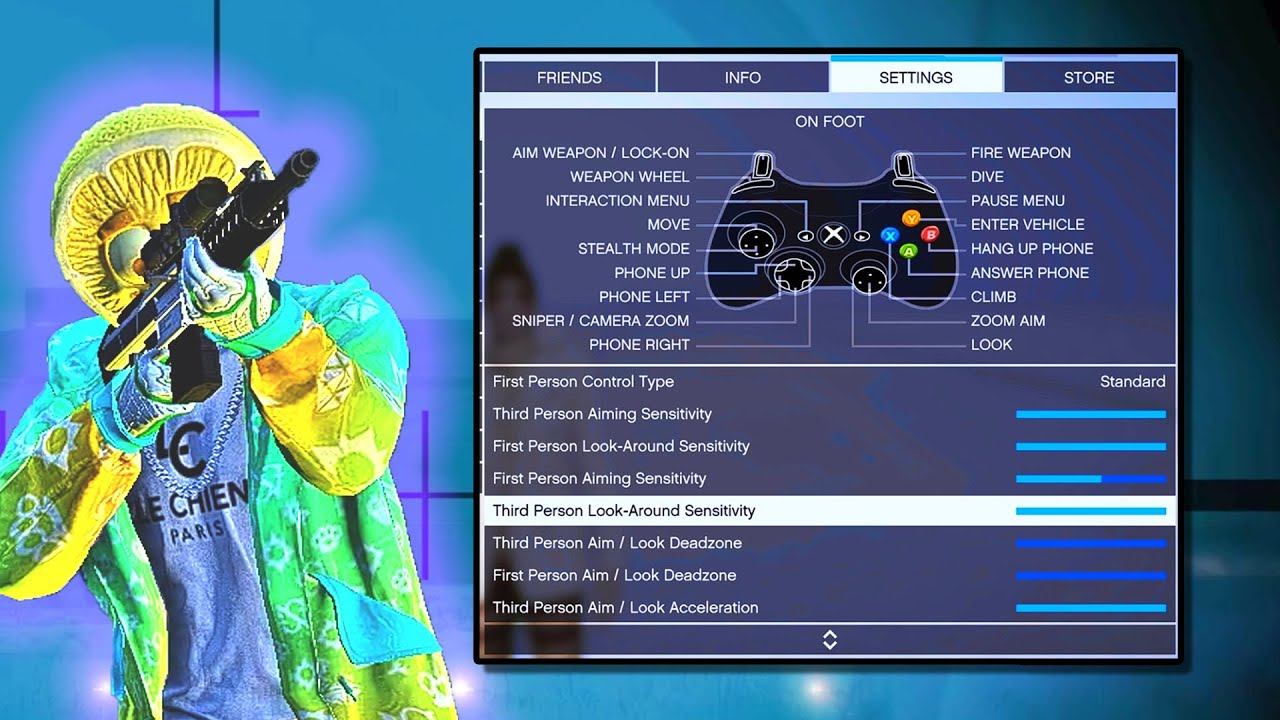 My Keyboard & mouse / controller settings. [GTA ONLINE] - YouTube