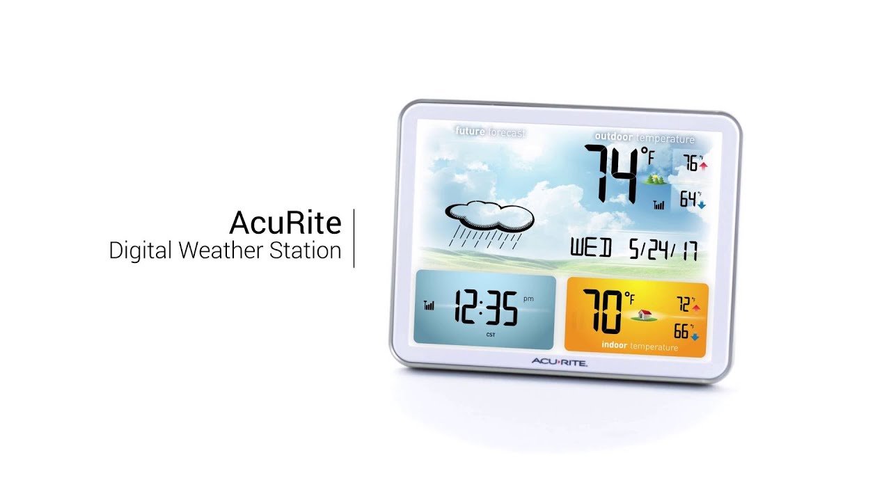 AcuRite Color Weather Station 02081 - YouTube