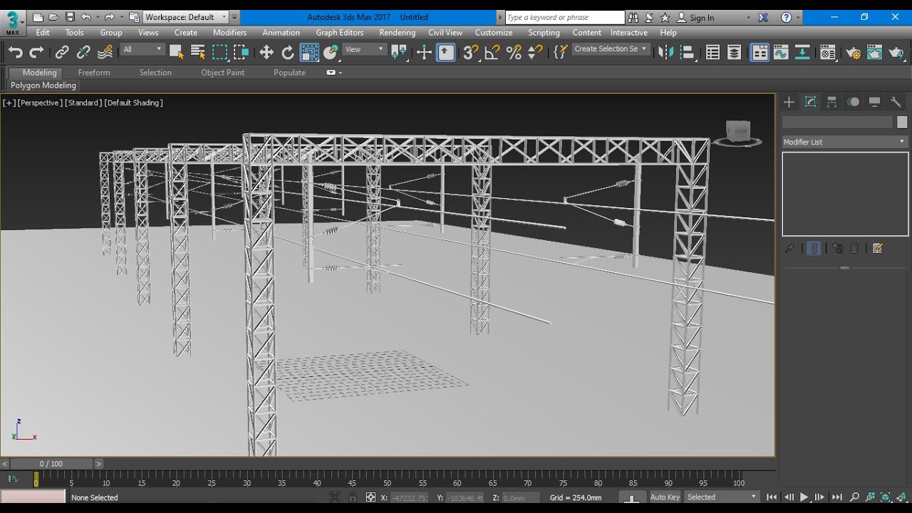 Tutorial on Modeling OHE ( Over Head Equipment ) in 3dsmax ( Hindi ...
