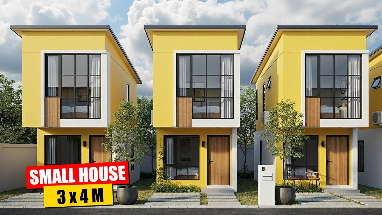 Small House Design 3x4 Meters 12 Sqm - YouTube