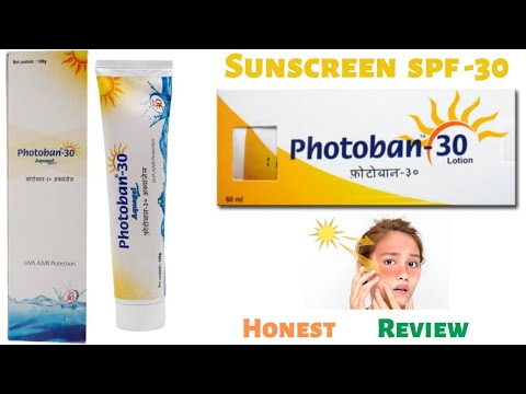 Photoban sunscreen spf 30 review #sunscreen - YouTube