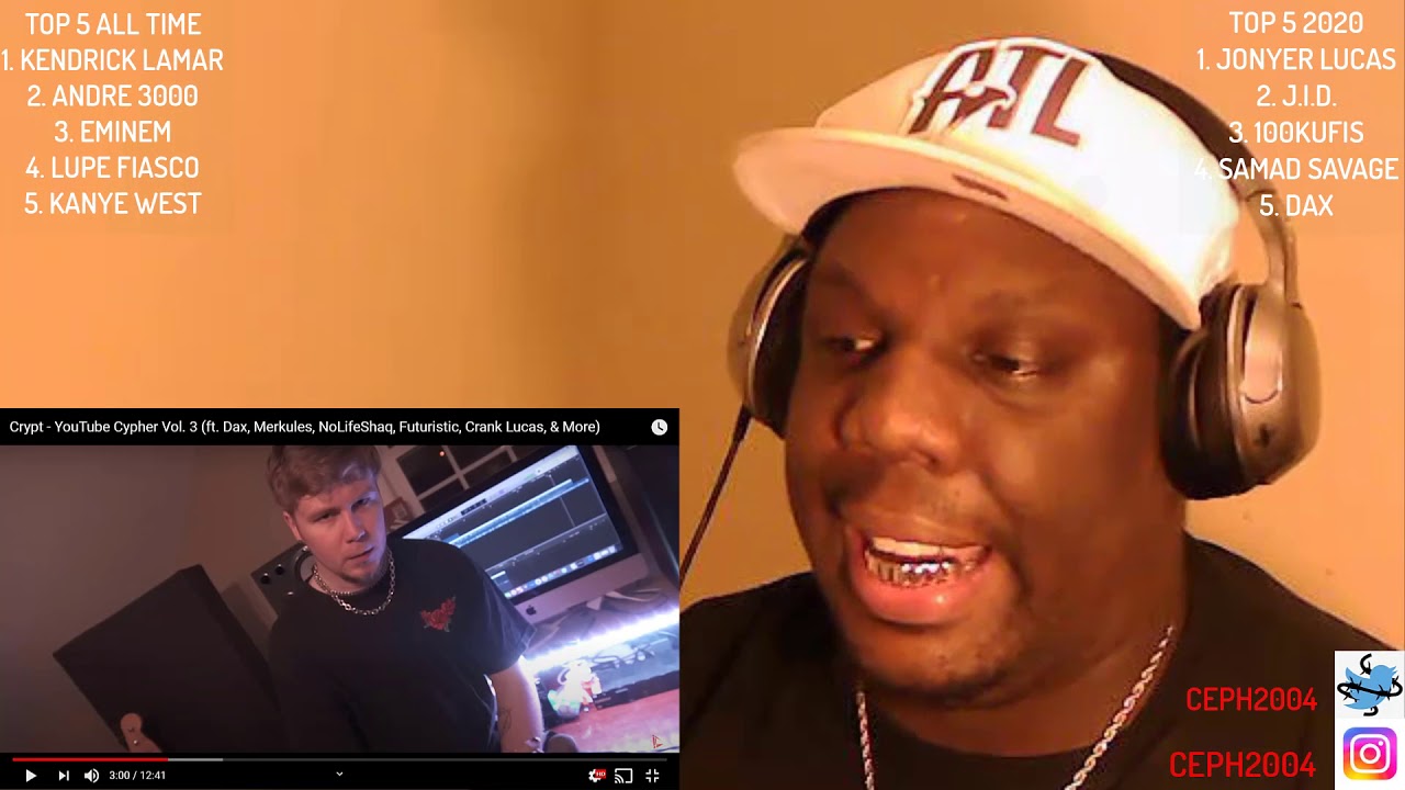 FIRST TIME HEARING | Crypt - YouTube Cypher Vol. 3 ft. NoLifeShaq ...