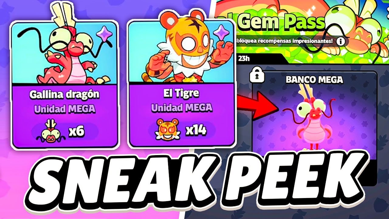 Sneak Peek: Squad Busters Pase de Gemas Y MEGAs - YouTube