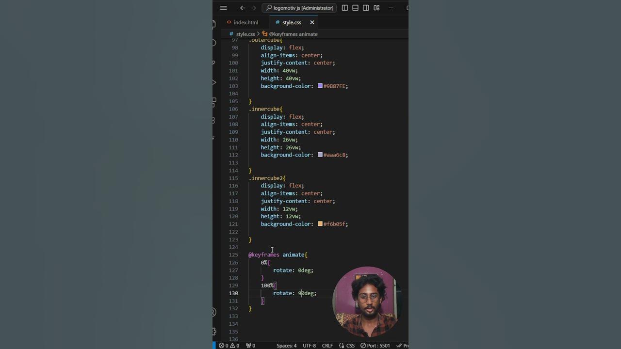 Keyframe Animations with CSS #shortsindia #react #javascript #coding 🤩🤩 - YouTube