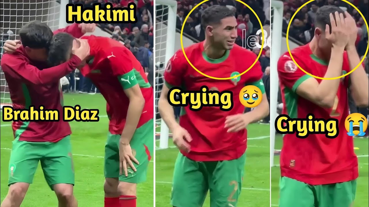 Moment Hakimi Was Seen Crying After Beating Nigeria To Reach The Afcon ...
