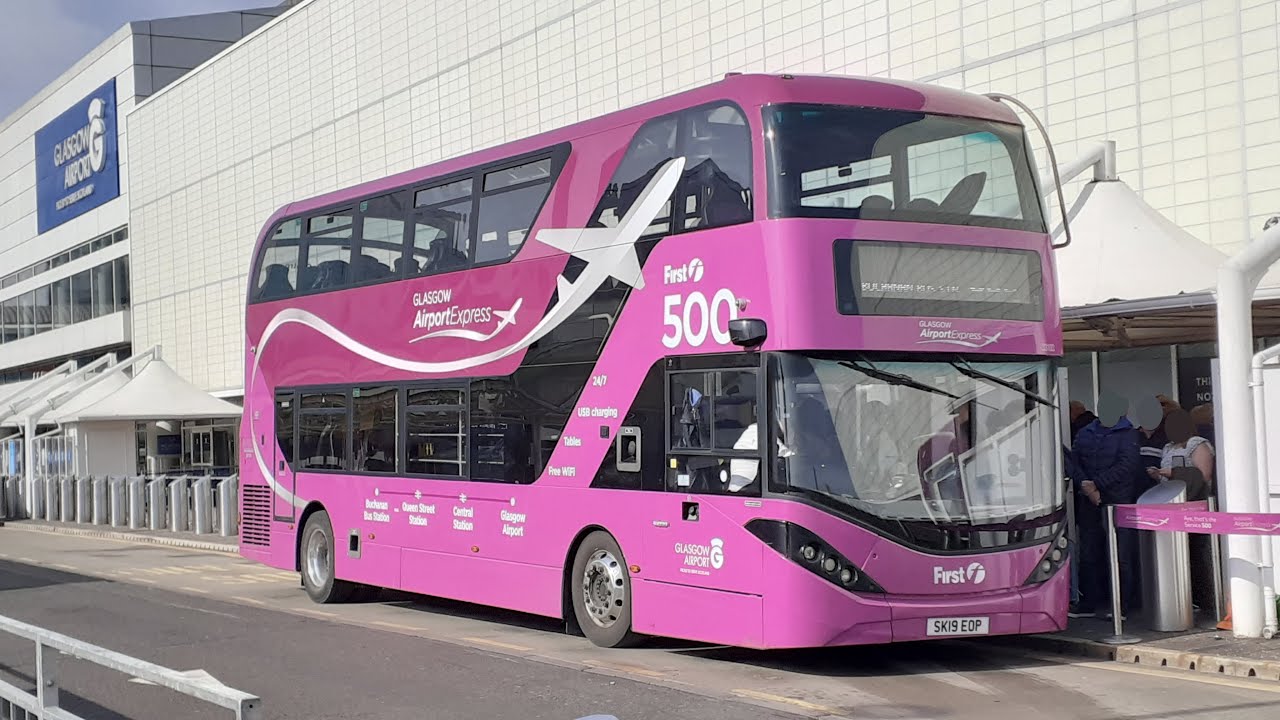 500: First Glasgow ADL Enviro 400 MMC City 33103 (SK19 EOP) - YouTube