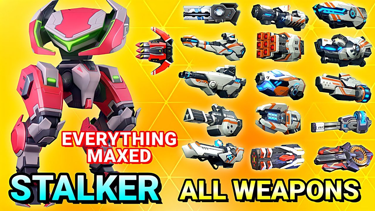 Stalker and All Weapons - Mech Arena - YouTube