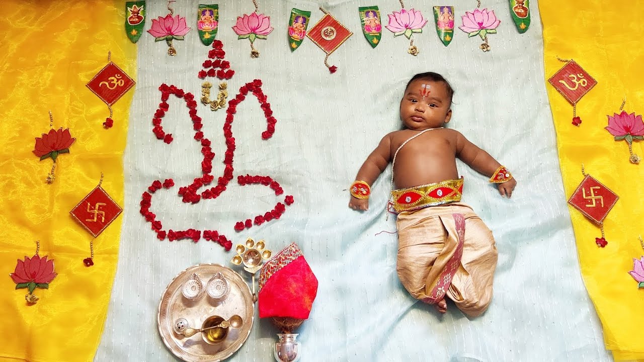 Ganesh baby photoshoot latest || Ganesh baby photoshoot at home - YouTube