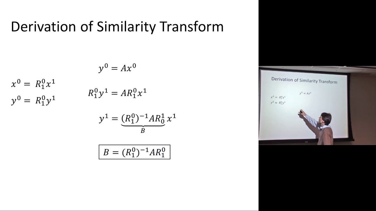 Lecture 02b Rotation Matrices Similarity Transform - YouTube