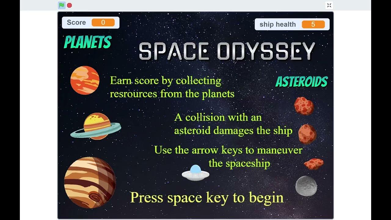 CS50x Problem set 0: SPACE ODYSSEY - made with scratch - YouTube