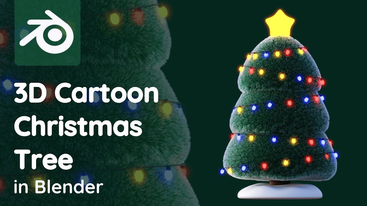 3D Christmas Tree Modeling | Blender Tutorial for Beginners [RealTime ...