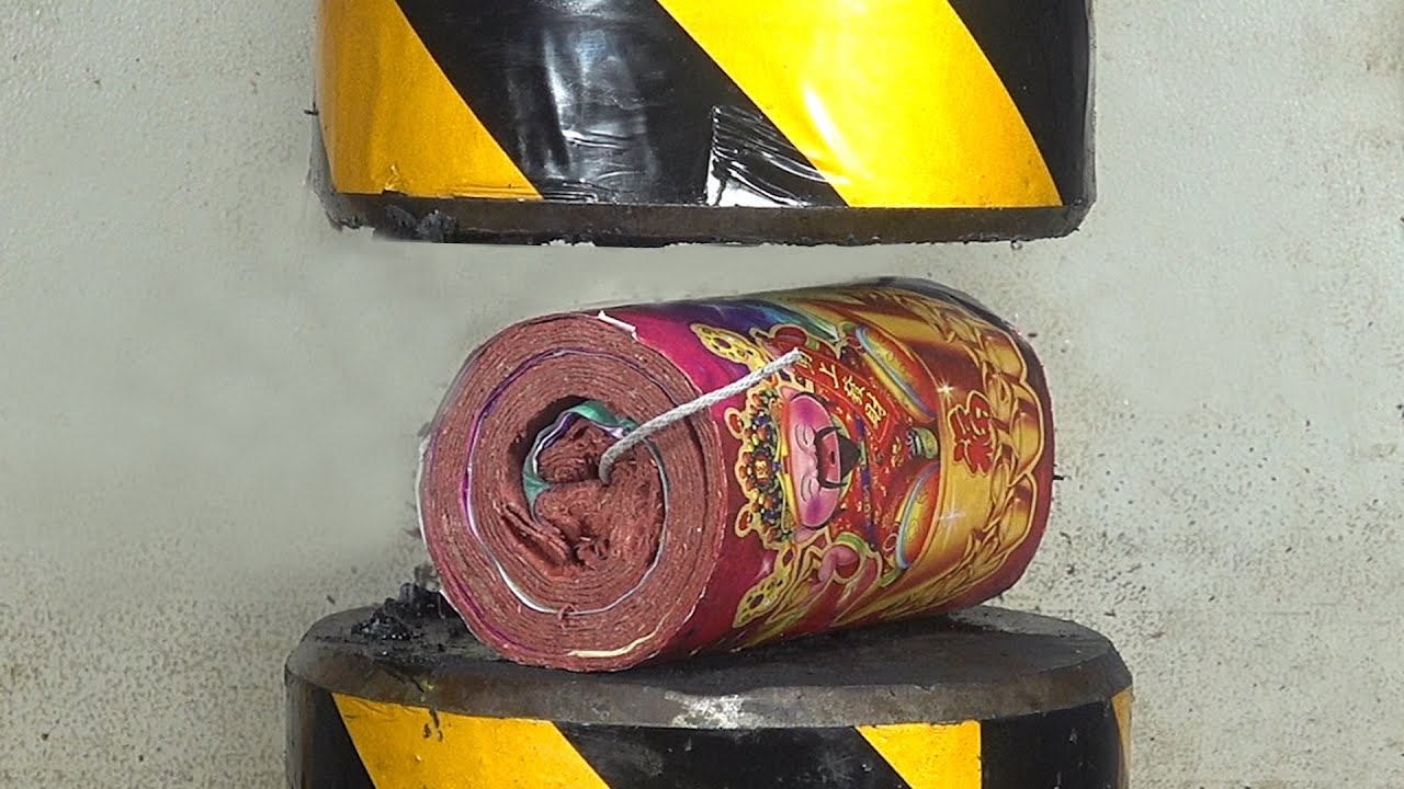 Hydraulic firecracker🧨, charging treasure, battery, etc. - YouTube