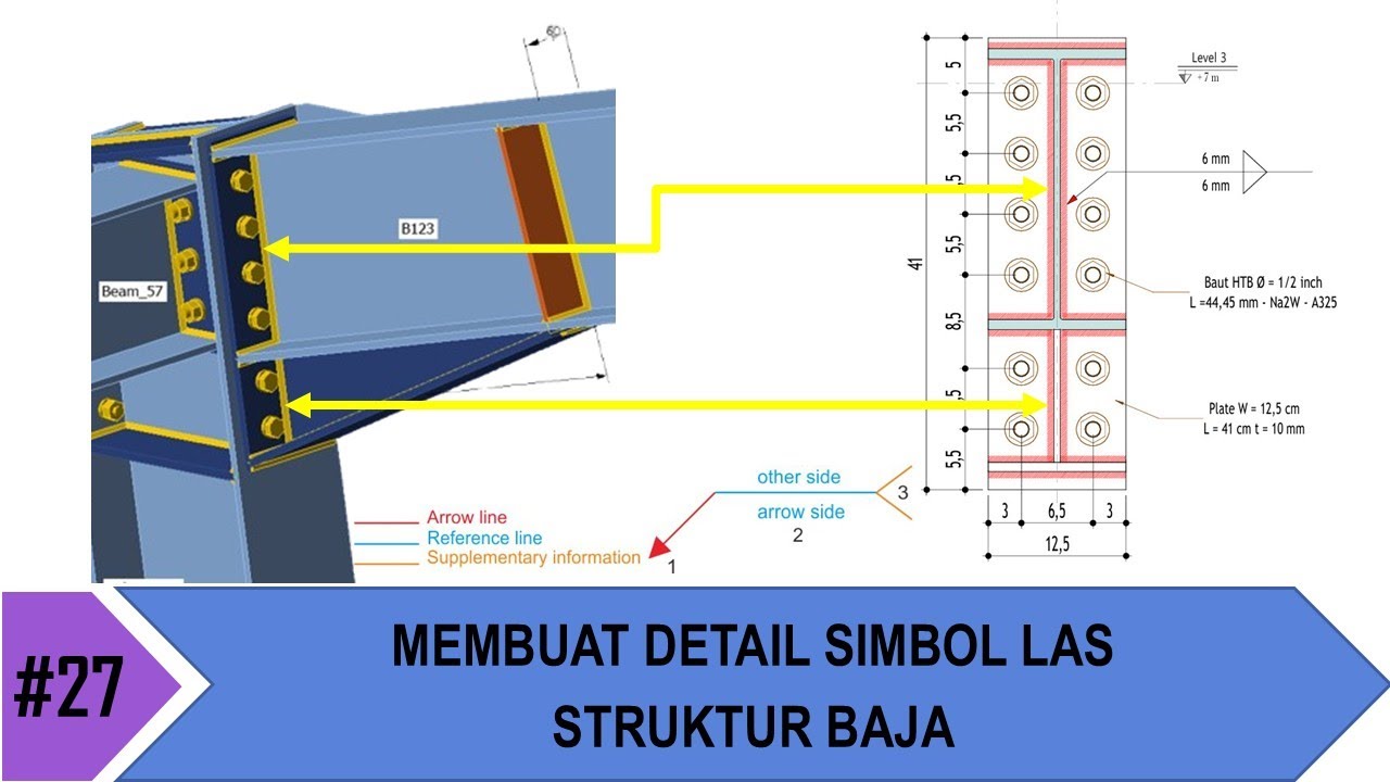 Revit Structure Indonesia #27 Detail Simbol Las Sambungan Baja - YouTube