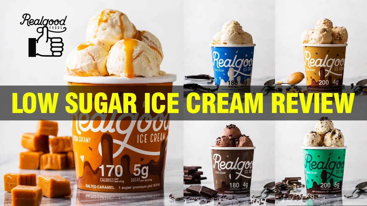 LOW SUGAR (REAL GOOD) ICE CREAM REVIEW - YouTube