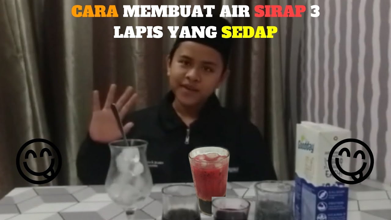 CARA MEMBUAT AIR SIRAP 3 LAPIS 😋😋😋| PROJEK SAINS: KETUMPATAN - YouTube