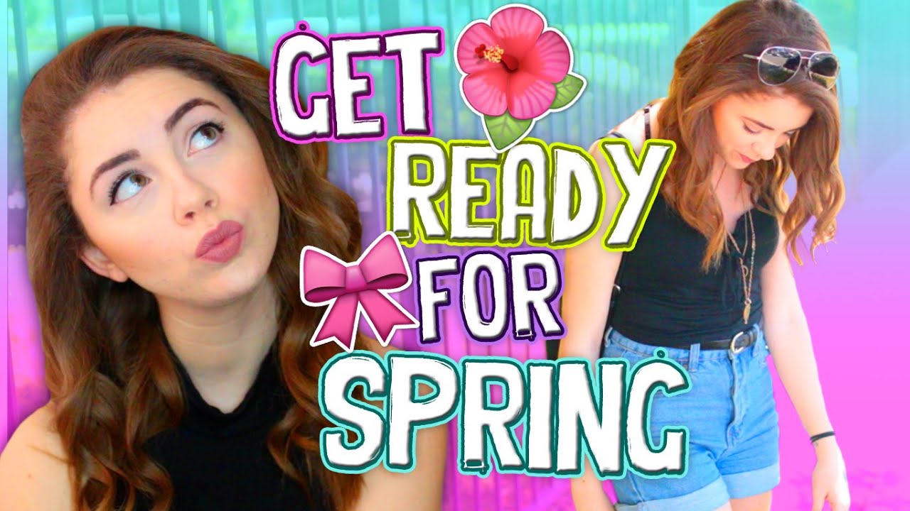How I Get Ready In The Morning!! Spring Hair, Makeup & Outfit Routine ...