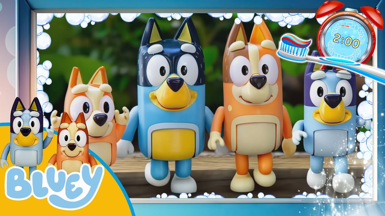 Bluey 2 Minute Toothbrush timer with New Music Family Run - YouTube Music