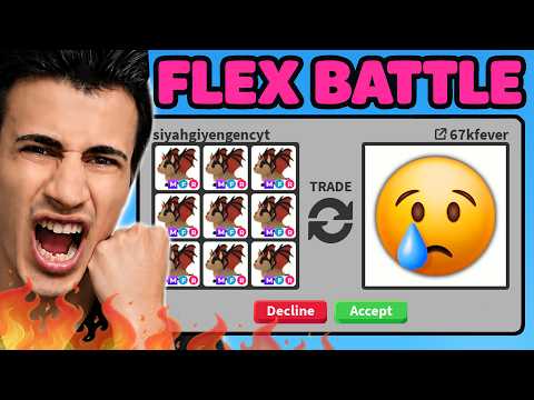 ÖZÜR DİLERİM | Flex Battle ama Shadow Dragon | Roblox Adopt Me Siyah Oyun