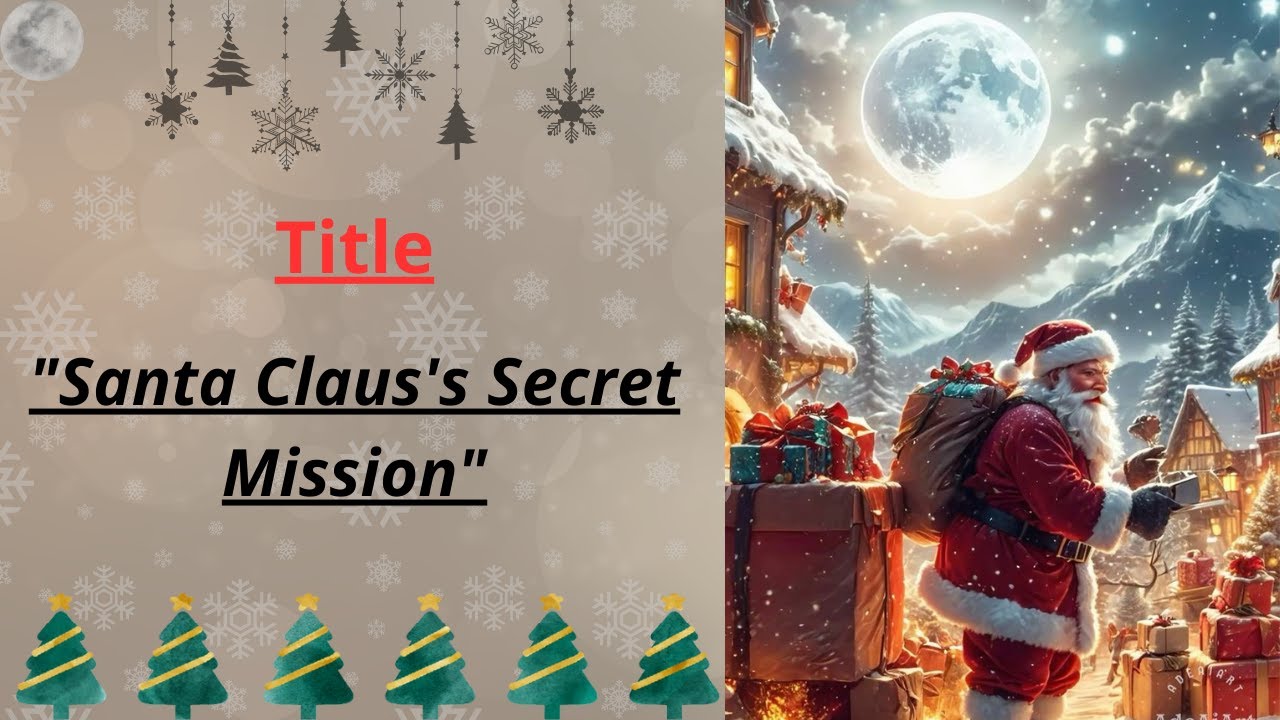 story today 3 |Santa Claus's Secret Mission| English for stories - YouTube